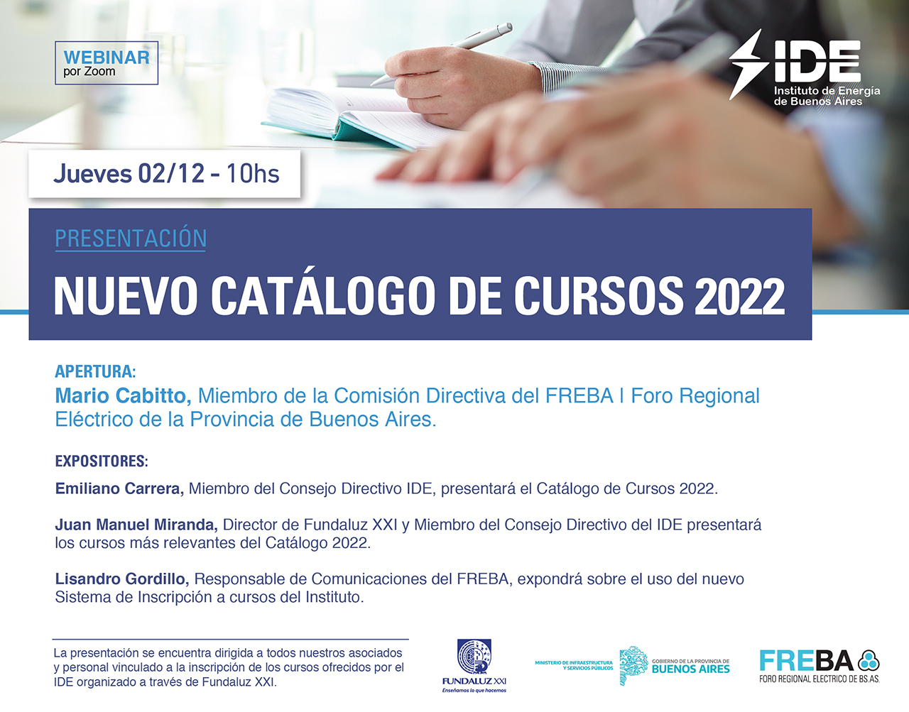 Presentación Catálogo de Cursos 2022 | IDE